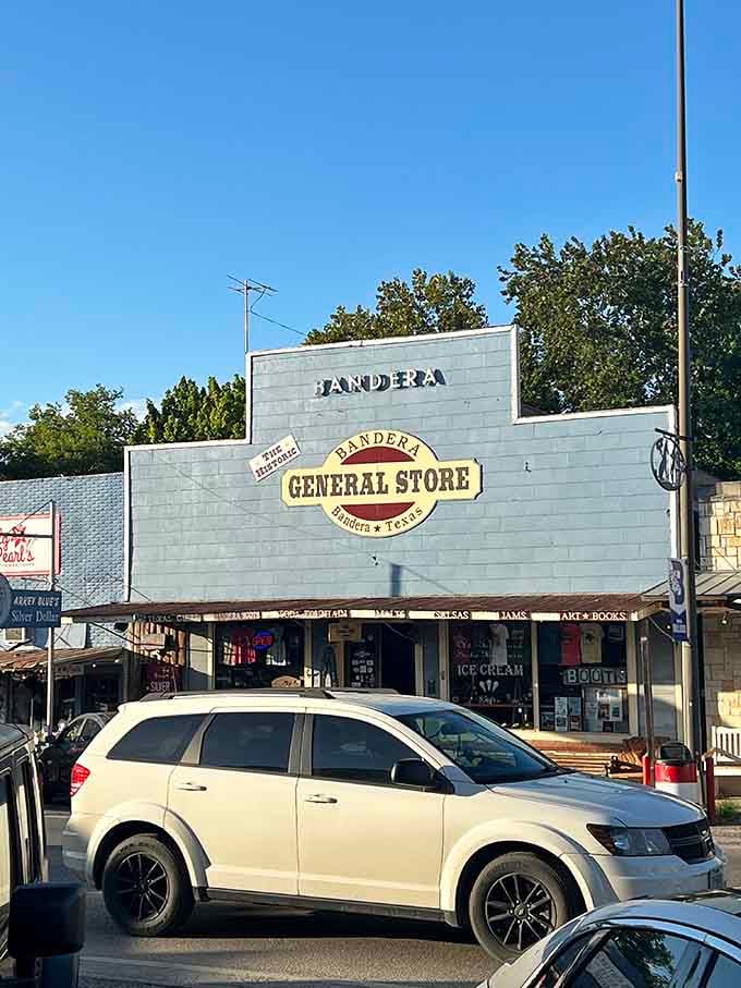 Under that brilliant blue sky, this storefront looks ready for its close-up in every Western movie ever made.