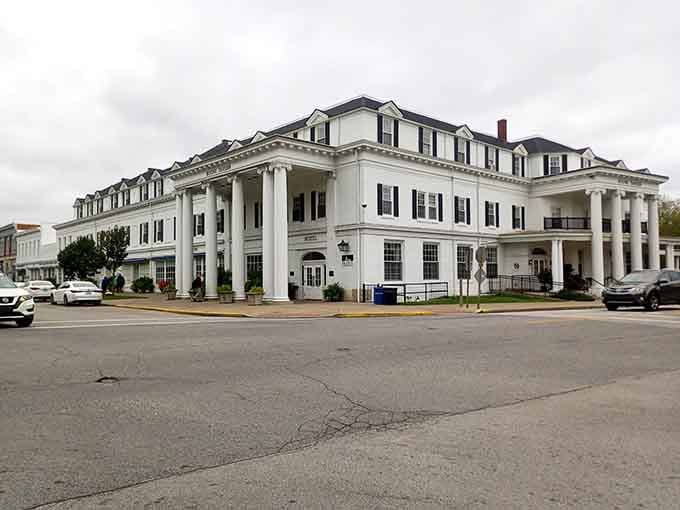 Those grand columns command attention like Scarlett O'Hara at a barbecue, impossible to ignore and twice as charming.