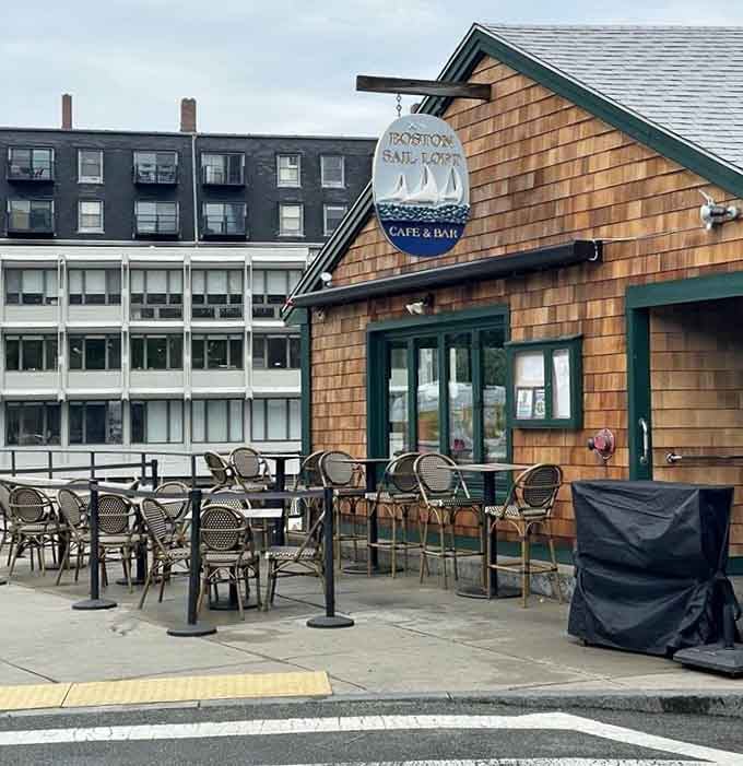 Those outdoor tables overlooking the harbor are where summer memories get made, one clam at a time, my friends.
