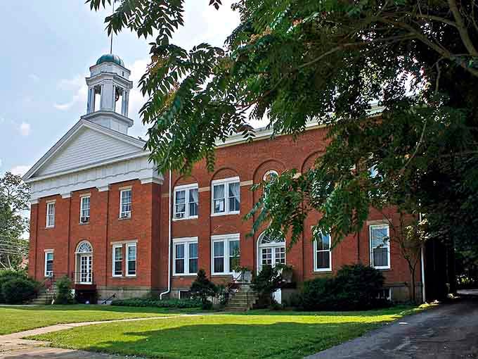 Classic brick architecture and a stately cupola showcase the kind of civic pride that built communities to last for generations.
