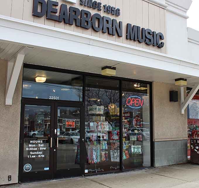 That bright neon "OPEN" sign beckons like a lighthouse for anyone seeking their next musical adventure.