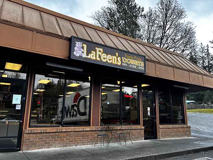 That distinctive copper-toned awning shelters a place where families have gathered for sweet treats through the seasons.