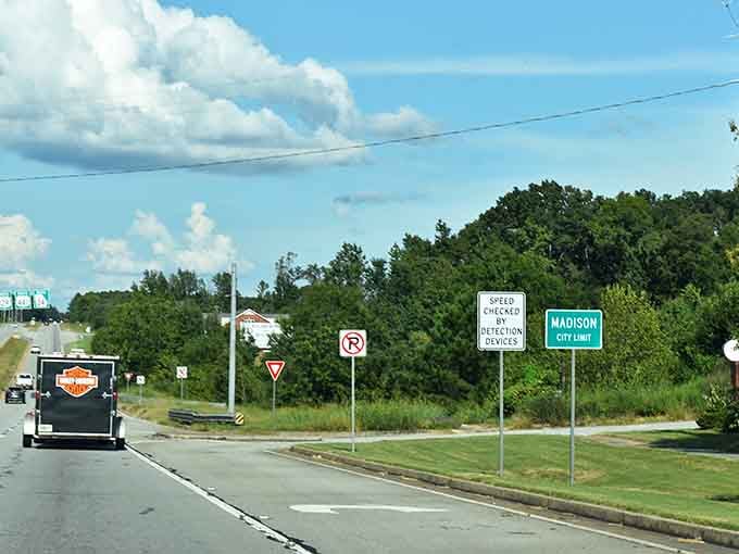 That city limit sign means you're about to discover where Southern hospitality becomes an art form.
