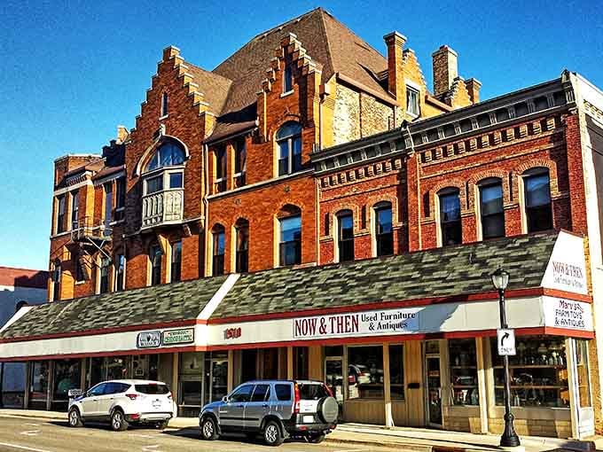 Ornate brickwork and stepped gables create a European elegance that would make even the Von Trapp family feel right at home.