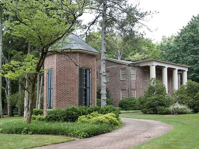 Manicured lawns and stately columns remind you that elegance doesn't require noise, just timeless good taste.