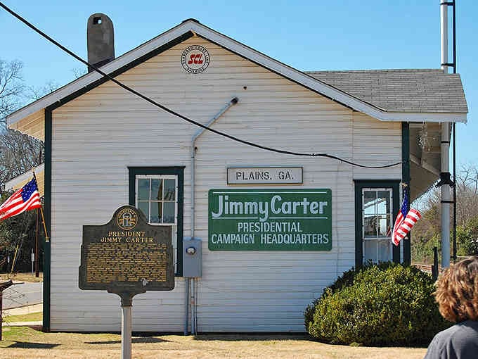 This modest white building with its green sign marks where big dreams and bigger history began in America's heartland.