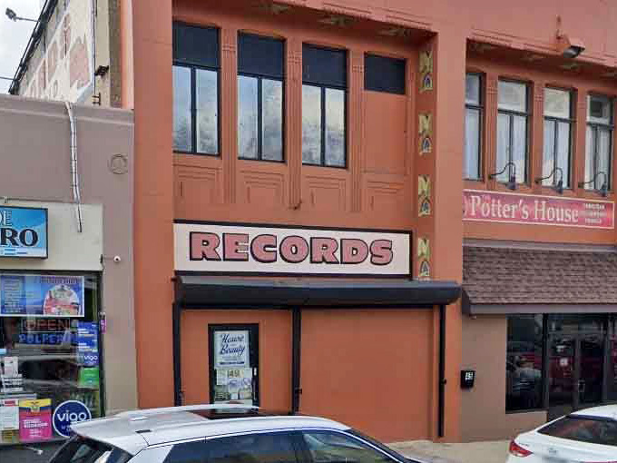 That straightforward "RECORDS" sign says it all &ndash; no fancy marketing needed when the music speaks volumes.