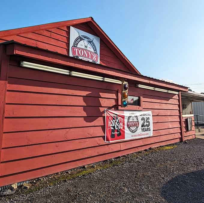 That stoplight mounted on the wall adds quirky charm to a place celebrating over 25 years of excellence.