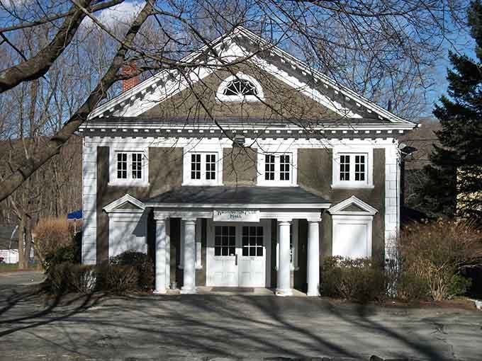 Clean white columns and classic architecture prove that some buildings age better than most of us ever will.
