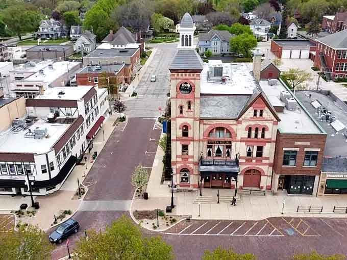 Church steeples pierce the sky while colorful storefronts invite you to slow down and explore every charming detail.