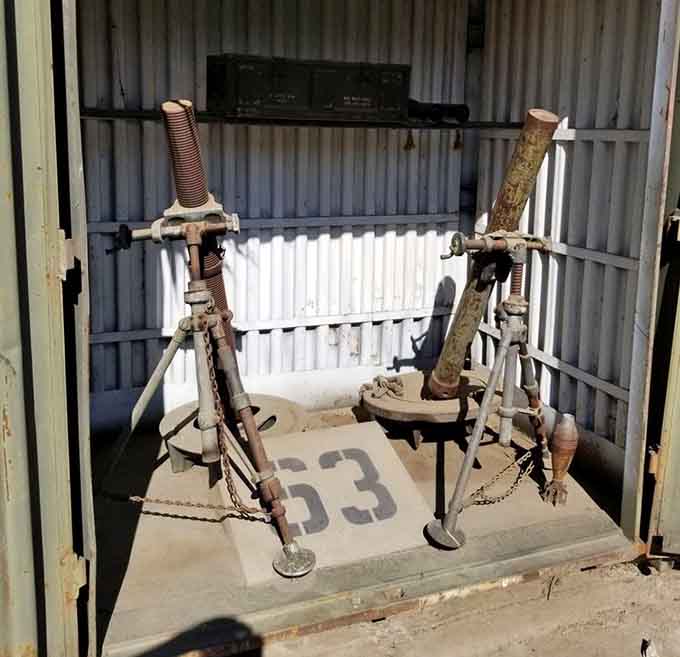 These weathered mortars once spoke the universal language of warfare, now they whisper tales of bygone conflicts.