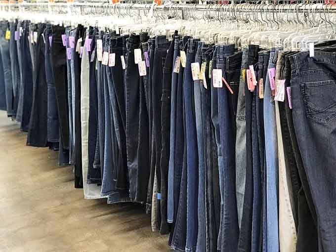 A denim lover's paradise where finding the perfect pair doesn't require a second mortgage on your house.