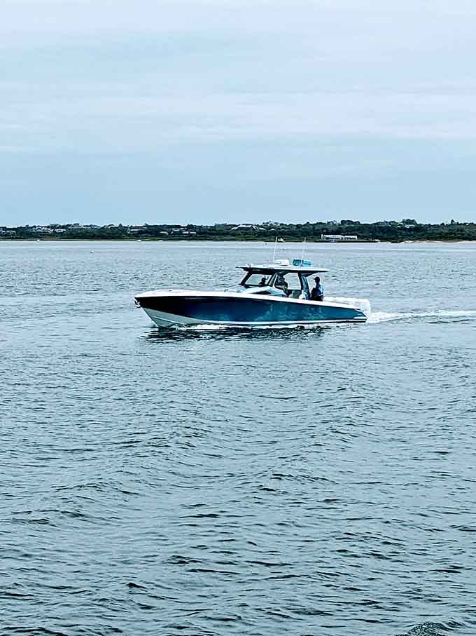 Nothing says "living the dream" quite like cruising Cape Cod Bay on a boat that costs more than most condos.