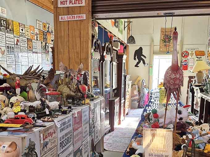 CDs, plush toys, and nostalgia collide in this vendor's space, offering everything from entertainment to childhood memories reborn.