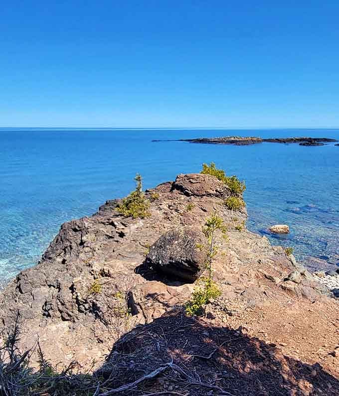 That water clarity isn't a filter&mdash;it's just Lake Superior showing off like she's auditioning for a travel magazine.