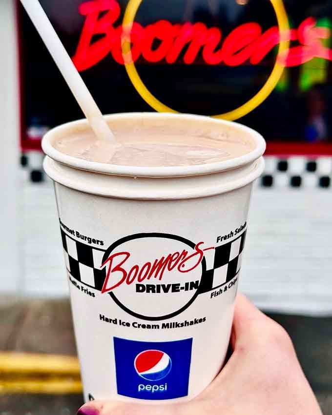 Hard ice cream milkshakes served in cups that understand portion control is for people with better self-discipline.