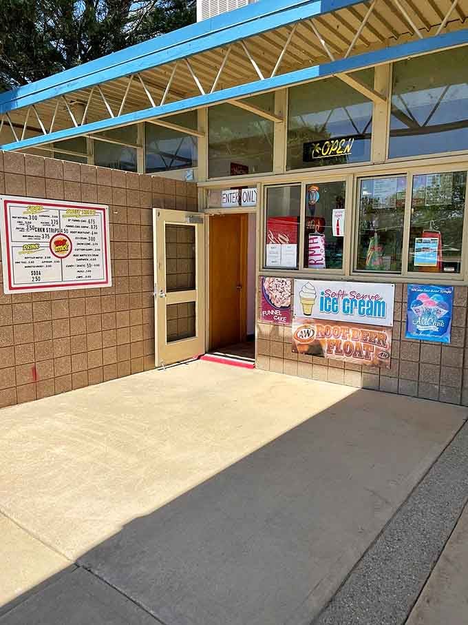 Ice cream and root beer floats await at this classic concession stand, because beach days demand proper refreshments.
