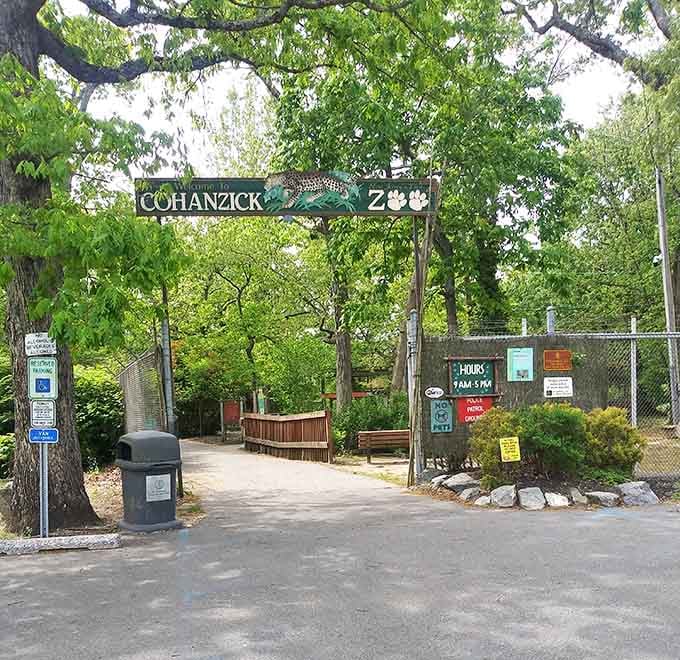 The Cohanzick Zoo entrance welcomes you to one of Jersey's best-kept secrets: quality entertainment that's completely free.