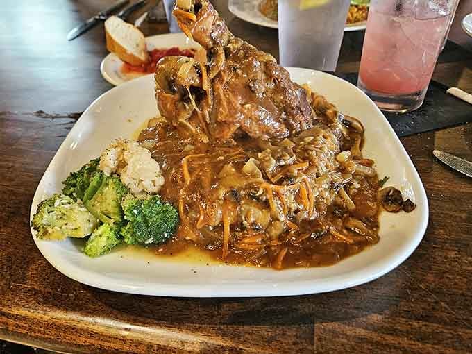 That Pork Osso Buco looks like it took a wrong turn on the way to a Michelin-starred restaurant and landed here instead.