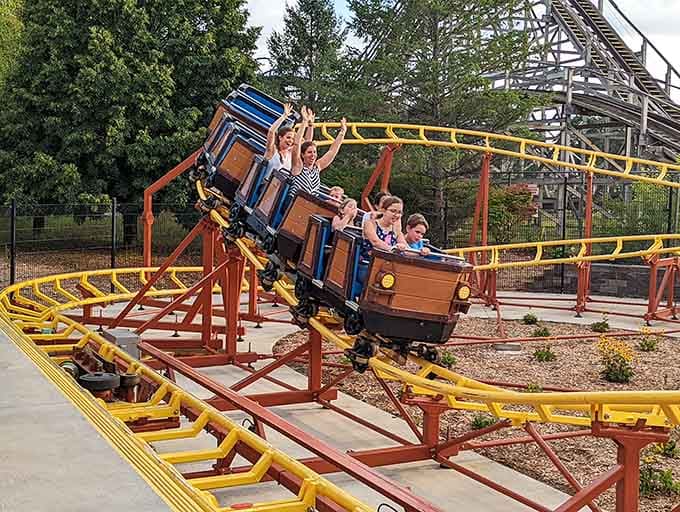 The Great Pumpkin Coaster: where tiny thrill-seekers discover they're braver than they thought, much to their parents' surprise.