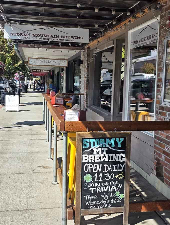 Stormy Mountain Brewing welcomes you with craft beer and the promise of trivia nights that actually sound fun.