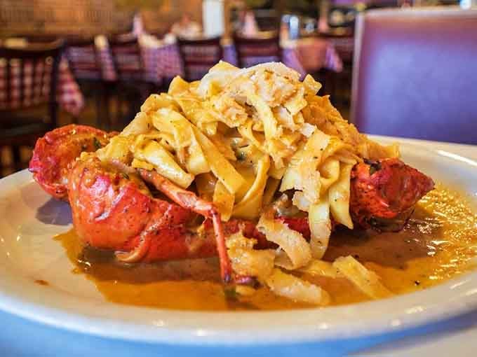 Behold the cheese wheel pasta in all its glory, looking like it just won the carbohydrate lottery.