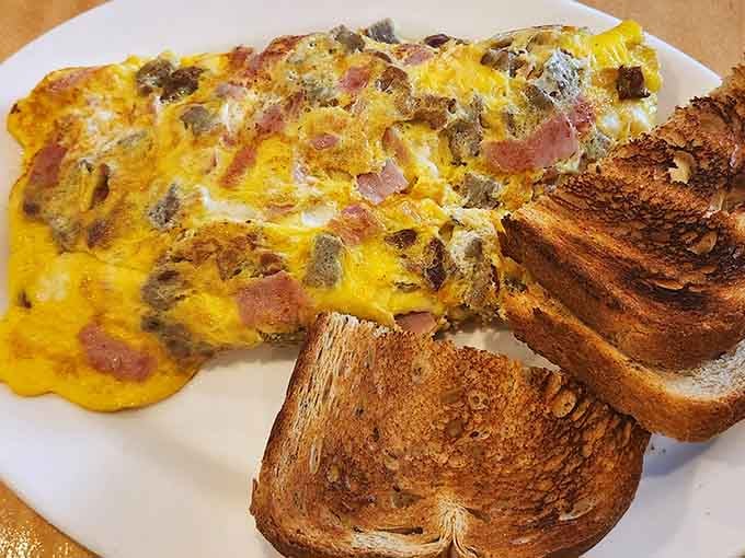 Golden, fluffy, and loaded with everything good&mdash;this omelet understands that breakfast should never require compromise or restraint.
