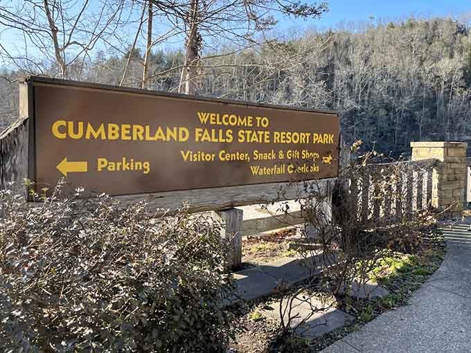 That sign means you've arrived at one of Kentucky's best-kept secrets, where nature does all the heavy lifting.