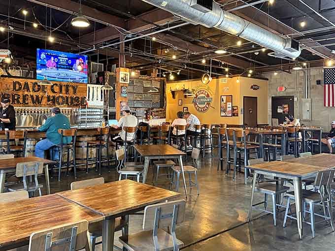Industrial chic meets craft beer heaven in this spacious taproom where exposed ducts add character, not claustrophobia.