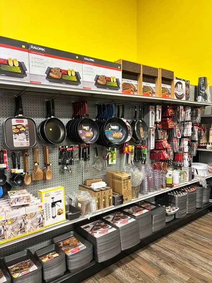 From skillets to spatulas, outfitting your kitchen here costs less than one overpriced department store pan.