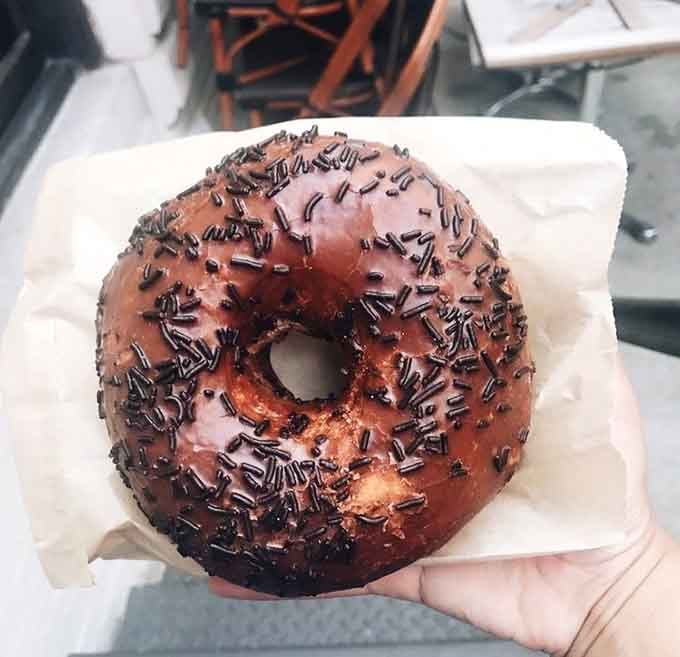 When they say these doughnuts are big, they mean you might need to warn your jaw in advance.
