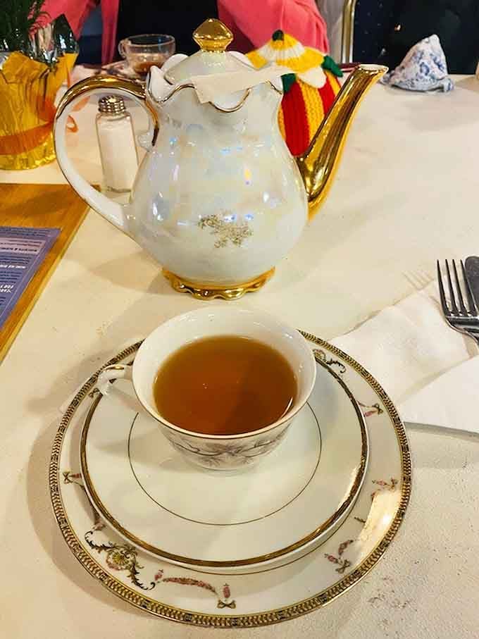 When your teapot looks this elegant, you know you're in for a proper afternoon tea experience, not a rushed caffeine fix.