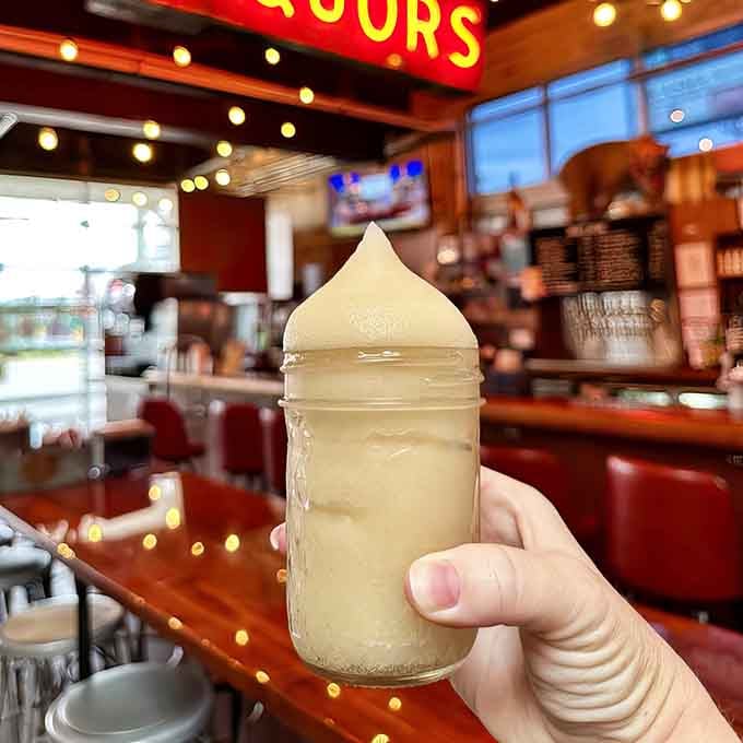 Behold the Ale-8-One bourbon slushie, proof that sometimes the best ideas are also the most obvious.