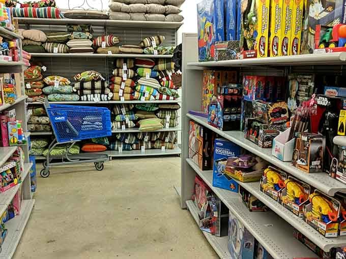 From throw pillows to toys, this section proves home comfort doesn't require a second mortgage.