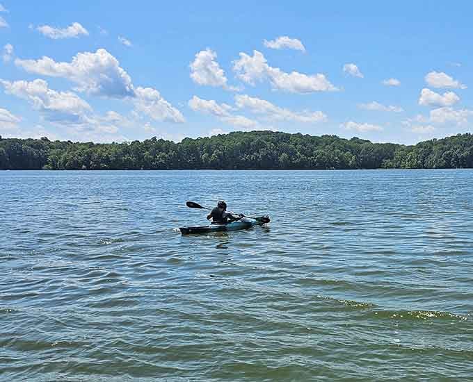 Eagle Creek's peaceful waters offer the perfect post-adventure cooldown when your arms need serious recovery time.