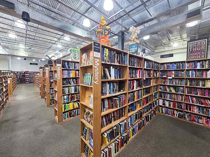 Mystery and thriller sections this deep could keep Agatha Christie herself entertained for weeks on end.