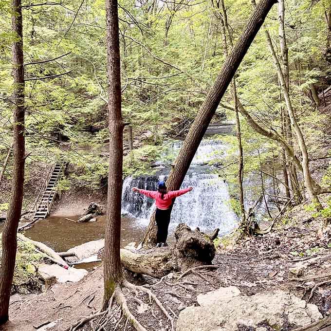 Sometimes you just need to throw your arms up and celebrate finding paradise in your own backyard.