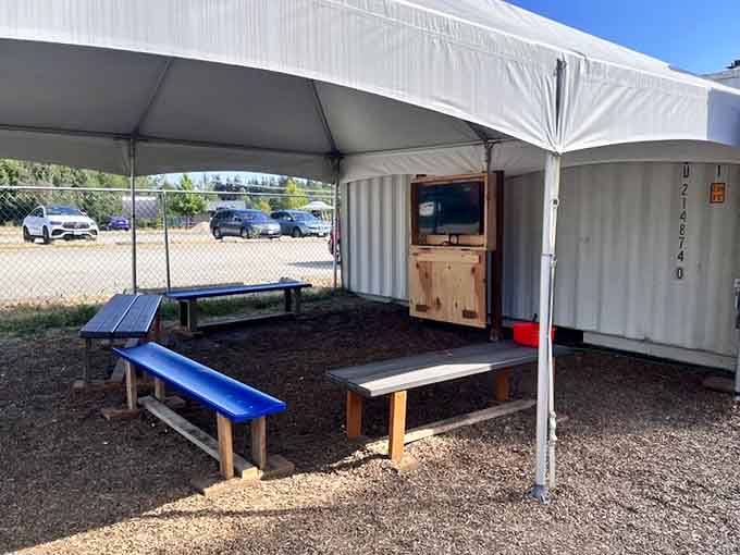The orientation tent where brave souls gather before discovering muscles they forgot existed since the Carter administration.