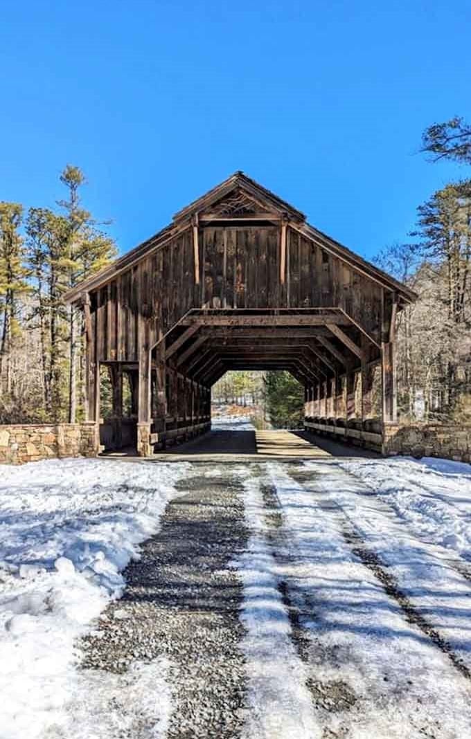 Winter transforms this beauty into a scene straight from a Currier and Ives print, minus the horse-drawn sleigh.
