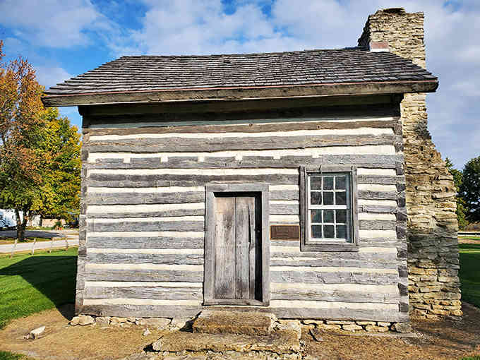 This log cabin has more character in one weathered plank than most modern McMansions have in their entirety.