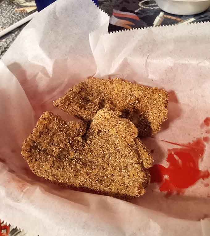 Golden, crispy perfection that would make Captain Ahab abandon his whale hunt for just one more bite.