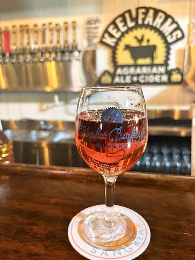 Enjoy a refreshing taste of Florida sunshine with this uniquely crafted watermelon wine, perfect for sipping on a warm day.