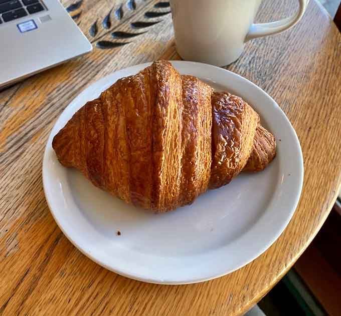 This croissant has more layers than a soap opera plot, and it's infinitely more satisfying.