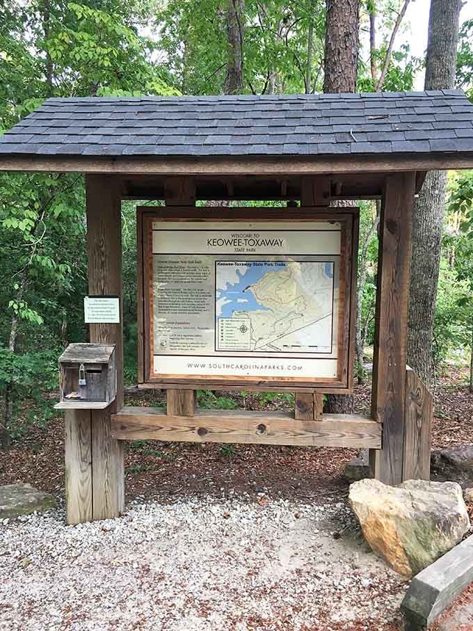 Your starting point complete with a map, because even adventurers appreciate knowing where they're headed.