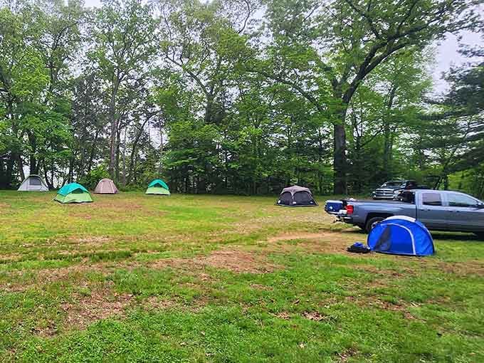 Camping at Kettletown means waking up to views like this instead of your neighbor's questionable landscaping choices.