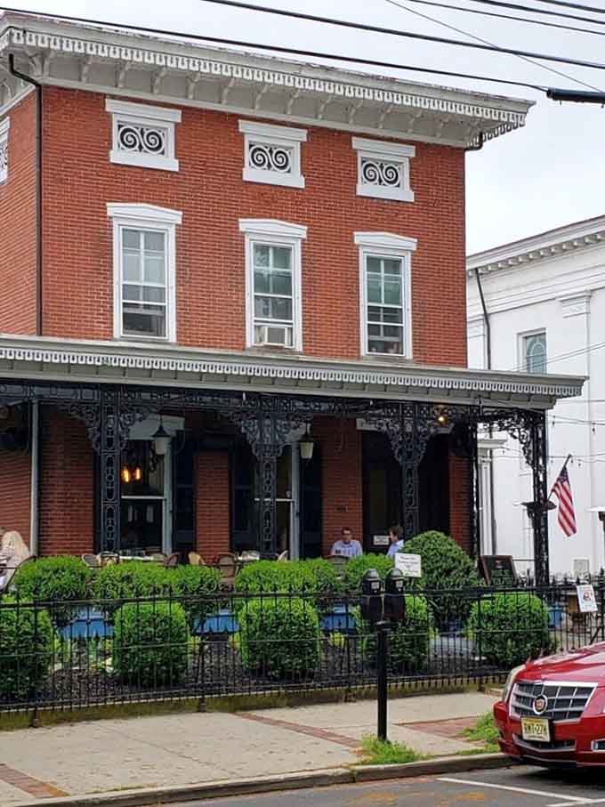 Ornate ironwork and red brick architecture remind you that they really knew how to build things back in the day.