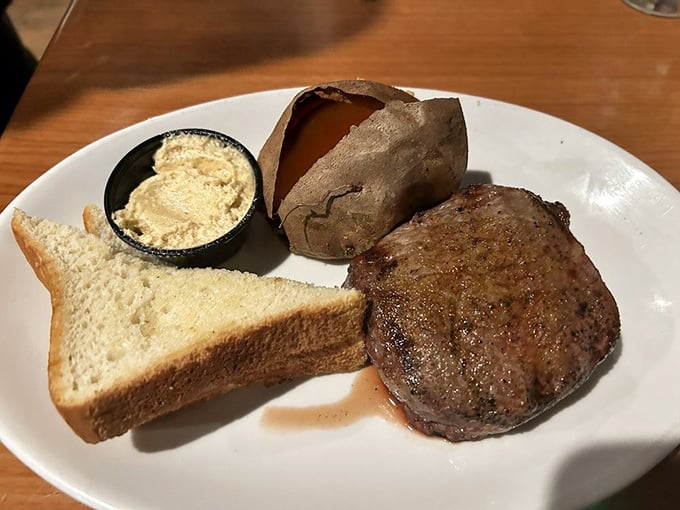 That ribeye crust is what steak dreams are made of, perfectly seared and ready to change your life.