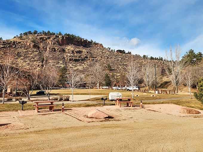 Those red rock formations create a backdrop so stunning, even your phone camera can't mess it up.