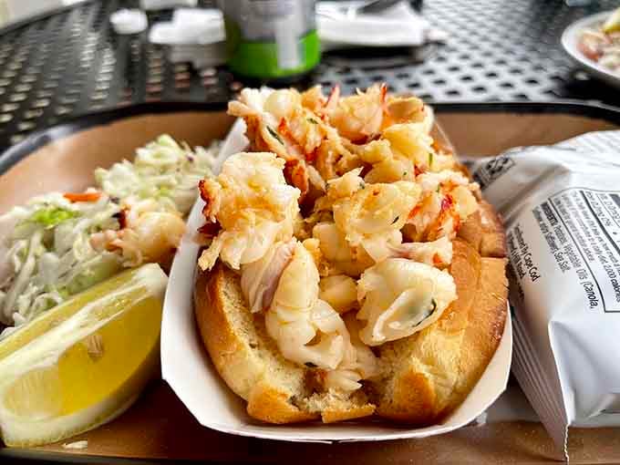 Behold the lobster roll that launched a thousand Instagram posts and zero regrets about elastic waistbands.