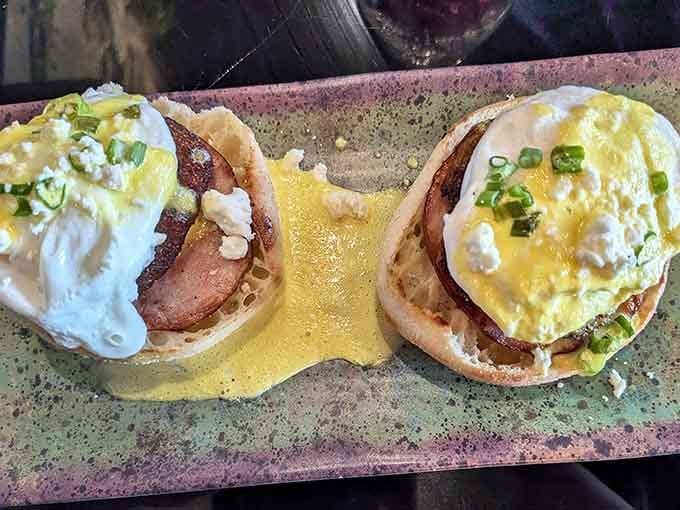 Crab cake benedict with hollandaise that pools like liquid gold&mdash;this is Maryland doing what Maryland does best.